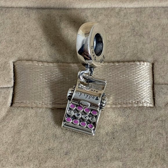 Pandora | Jewelry | Pandora Typewriter Dangle Charm | Poshmark